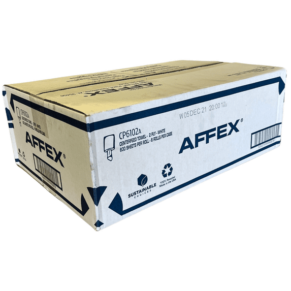 Hand Towels, Center Pull, 2-Ply, White, 6 - 600 Sheet Rolls per Carton ...