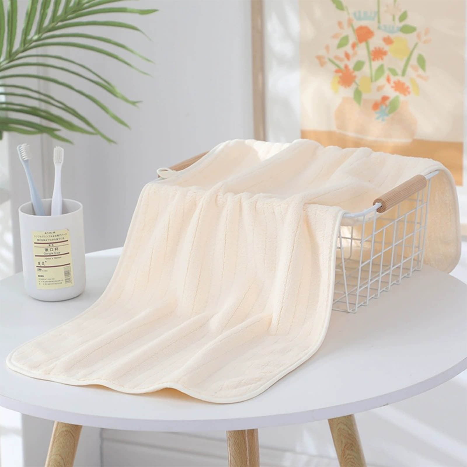 Hand Towels Solid Yellow, Super Soft and Absorbent Hand Towel for ...