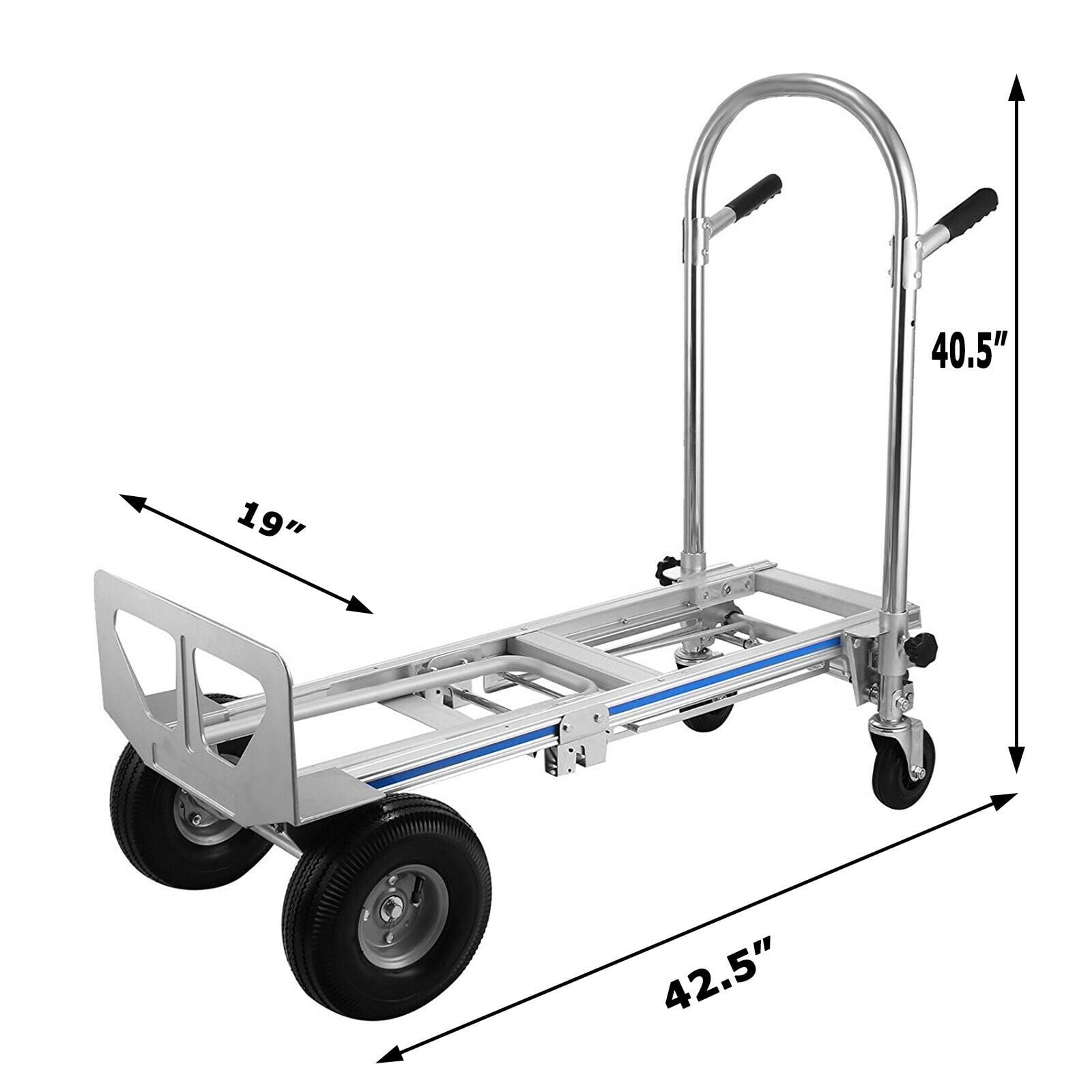 Hand Truck Folding Cart with Wheels Outdoor Wagon Dolly Shopping Cart ...