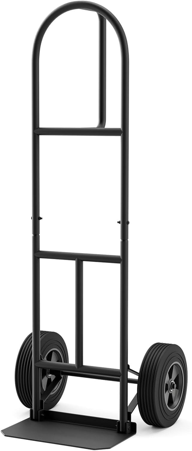 Hand Truck, P-Handle Hand Truck Dolly with Vertical Loop Handle, 10 ...