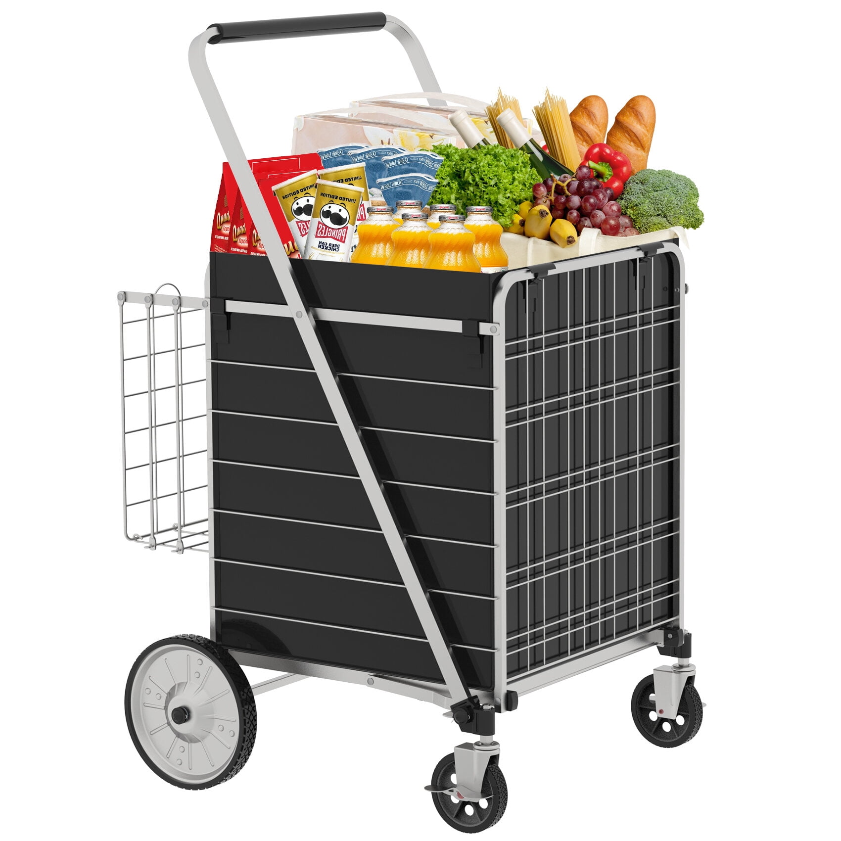 Hand Trucks Bigger Super Jumbo Shopping Cart with Brake,Grocery Cart on ...