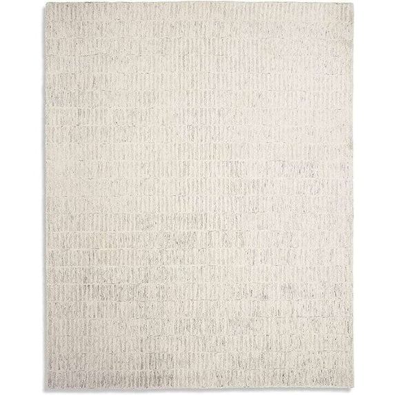 Hand-Tufted 100% New Zealand Wool Area Rug | Modern Grid Pattern Carpet ...