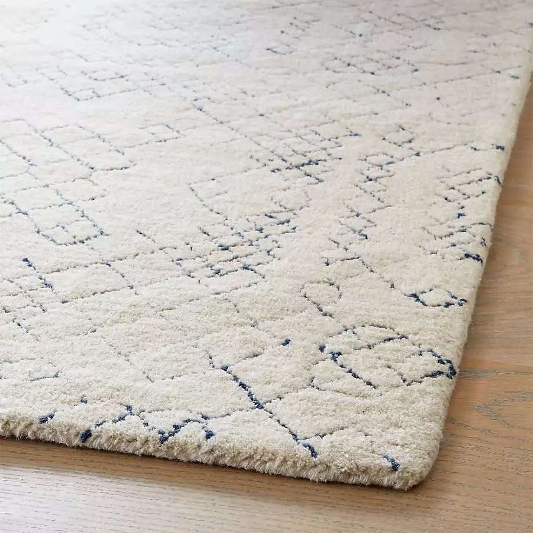 Hand-Tufted Wool Area Rug with Geometric Pattern | Bohemian Rug for ...