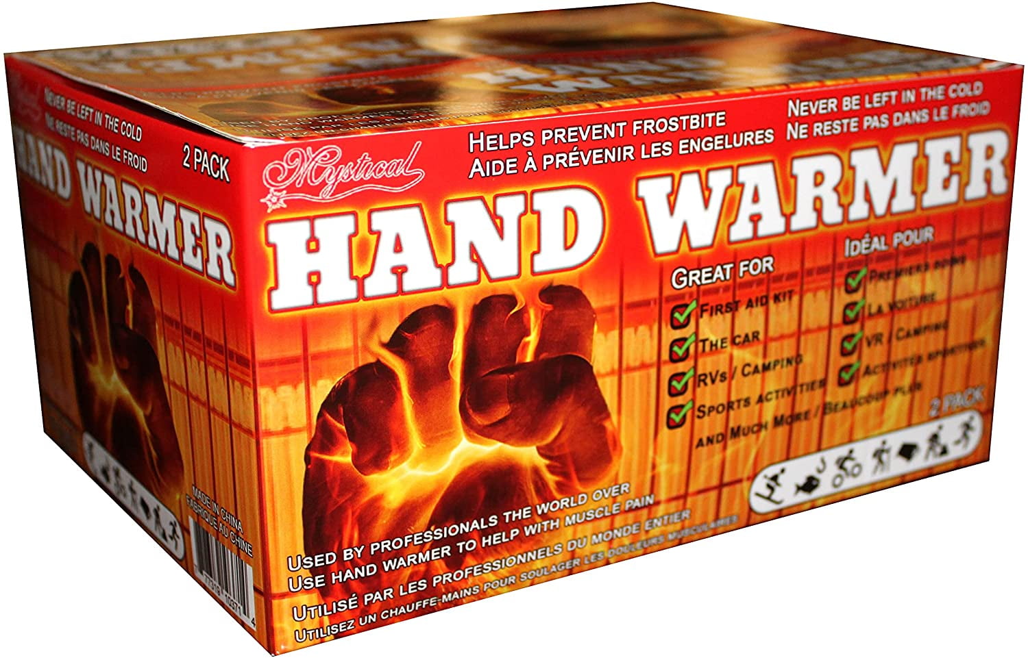 Mystical Fire Hand Warmer Heat Packs, Natural, Air Activated, 40x2 ...
