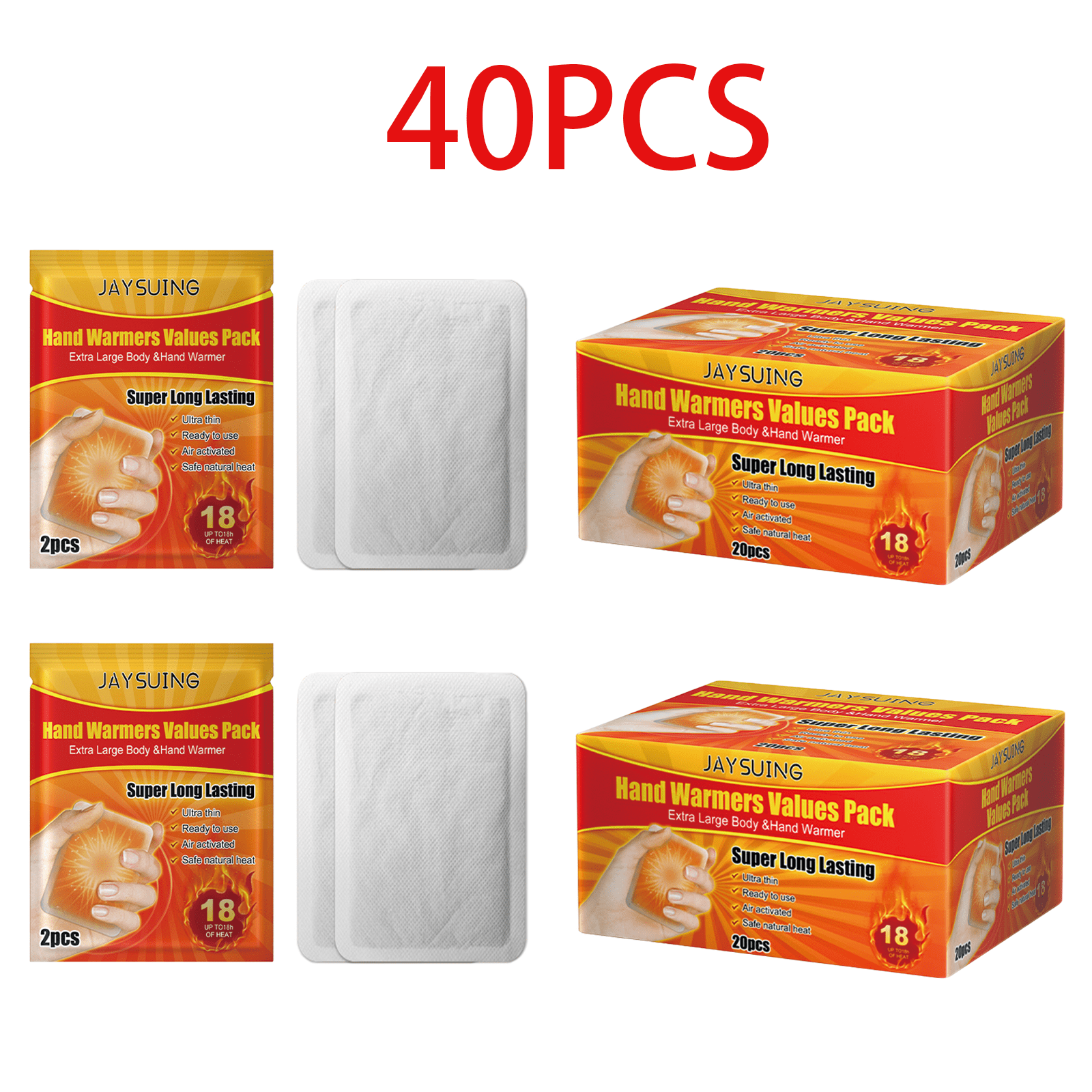 Hand Warmer Stickers,Long-lasting Self-heating,Hand & Body Warmers ...