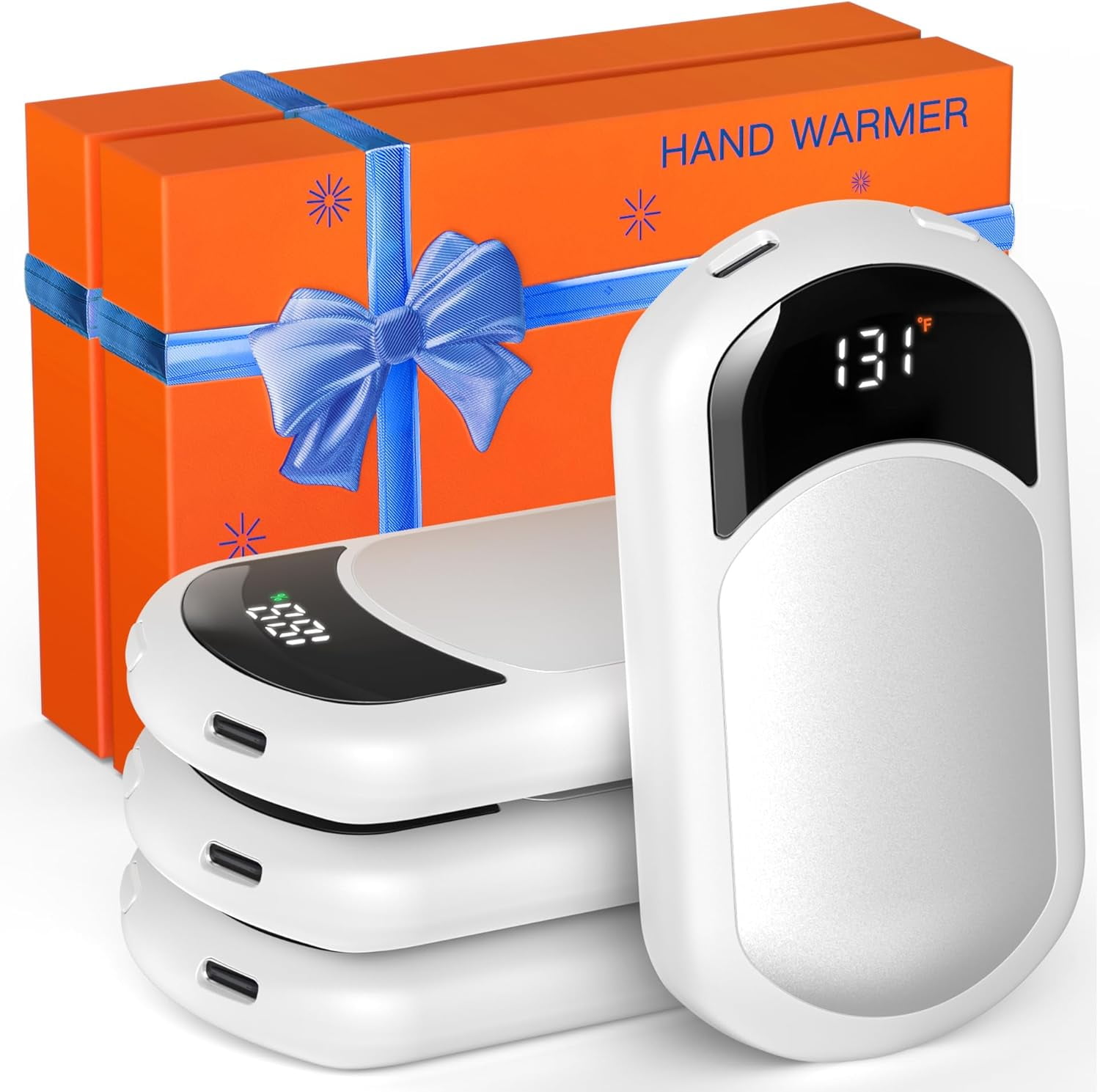 Hand Warmers , 104-131?F with Temp & Display, 3 Heat Levels, Heating ...