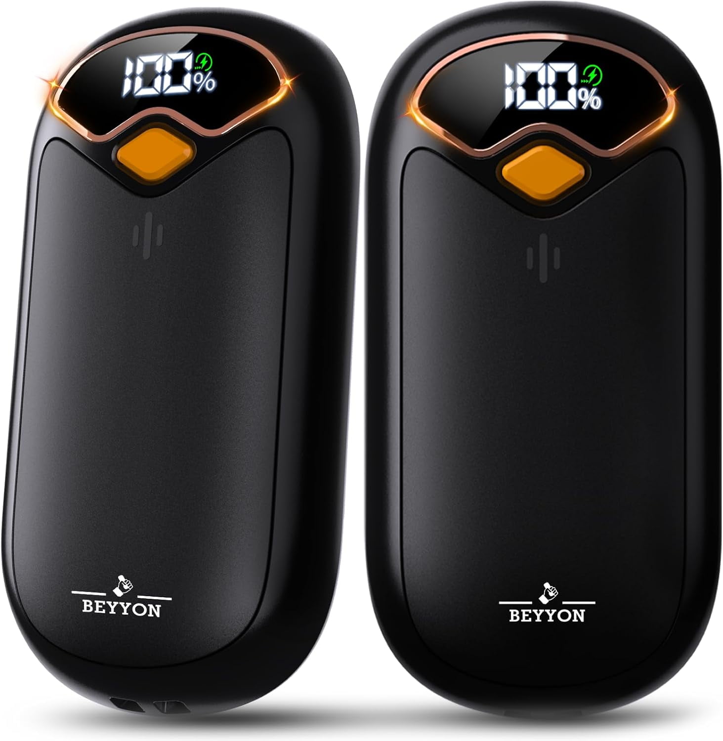 Hand Warmers Recharable - Electric Warmer 2 Pack, LED Digital Display, 4 Heat Levels Reusable ...