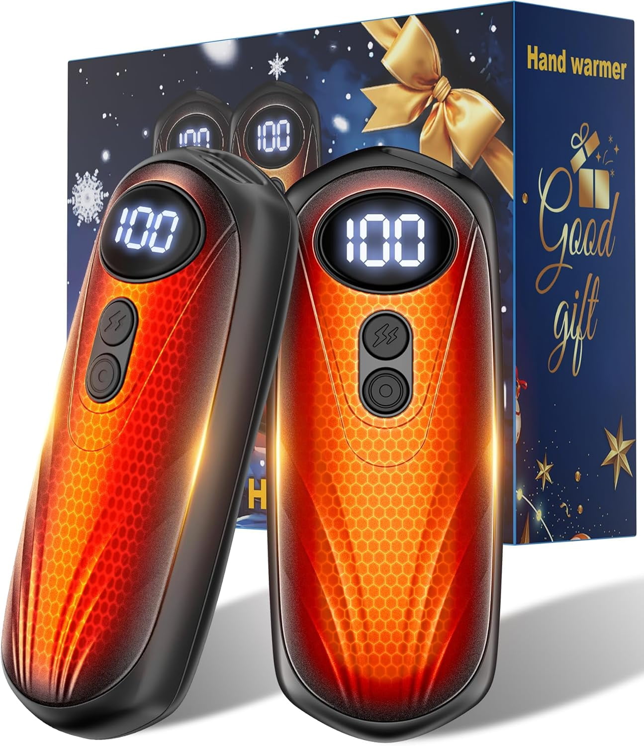 Hand Warmers Rechargerable 2 Pack - 6000mAh Electric AI Handwarmers ...