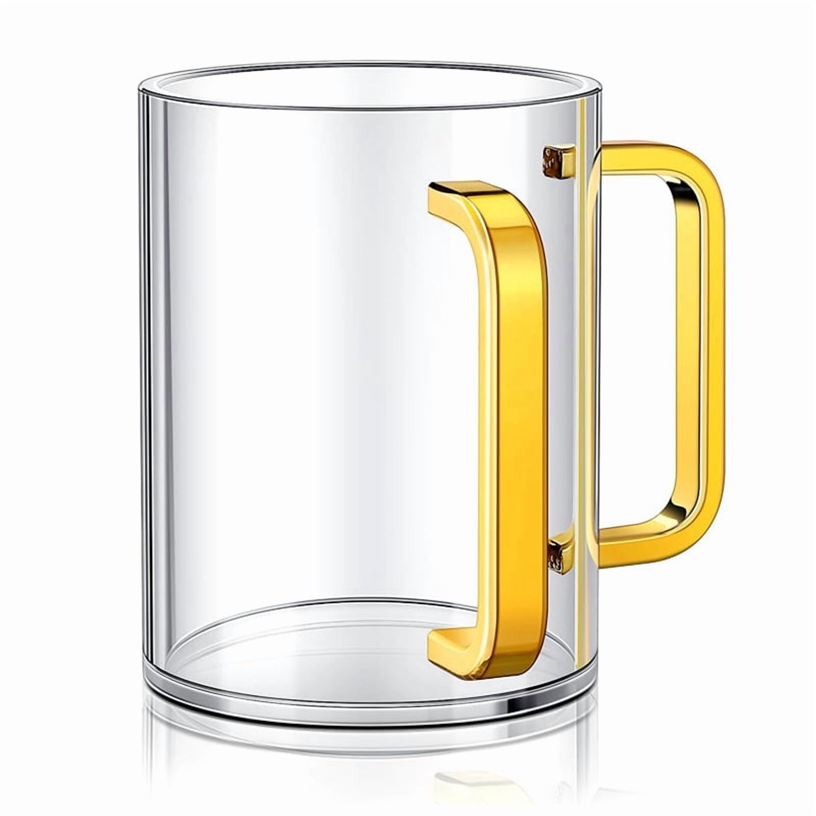 Hand Washing Cup with Dual Handles 5Inch Acrylic Clear Negel Vasser for ...