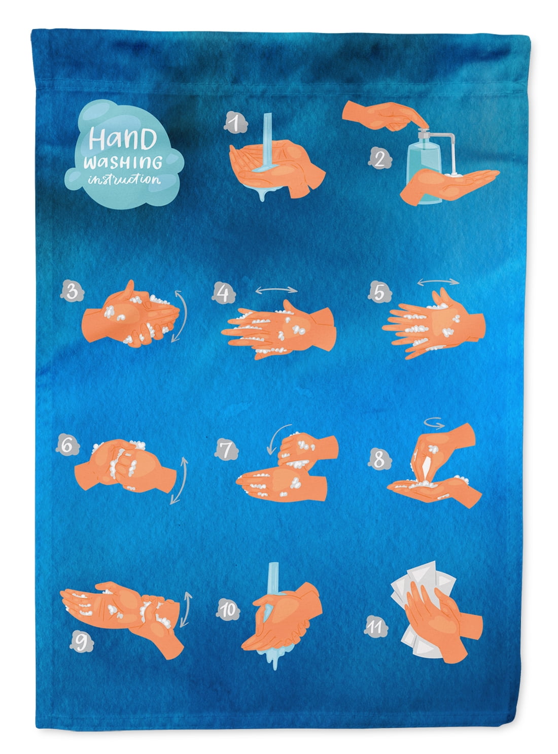 Hand Washing Instructions House Flag - Walmart.com