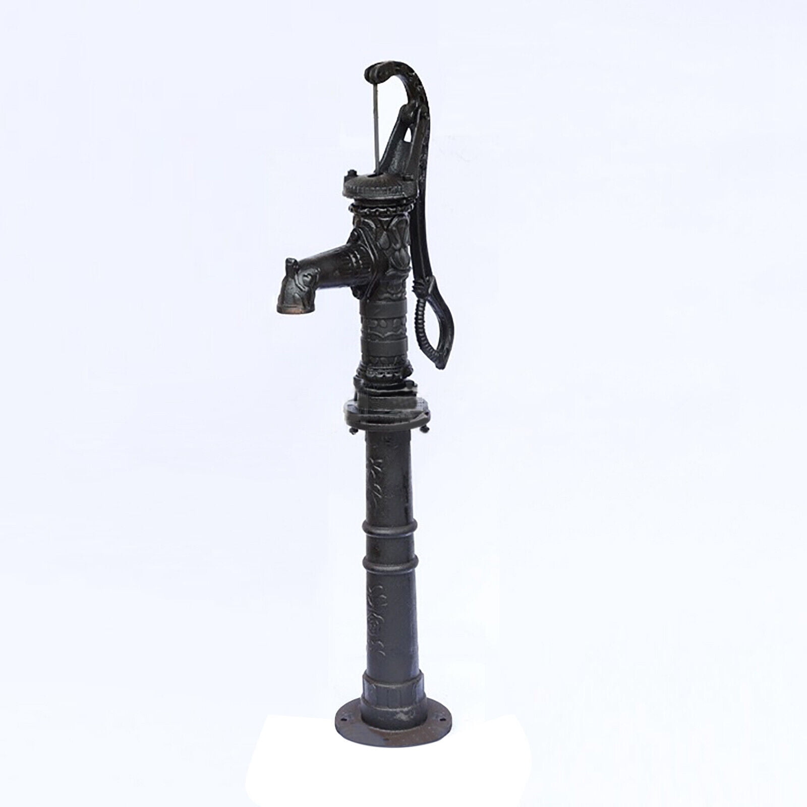 Hand Water Pump Well Pitcher Cast Iron Press Suction Yard Garden Black ...