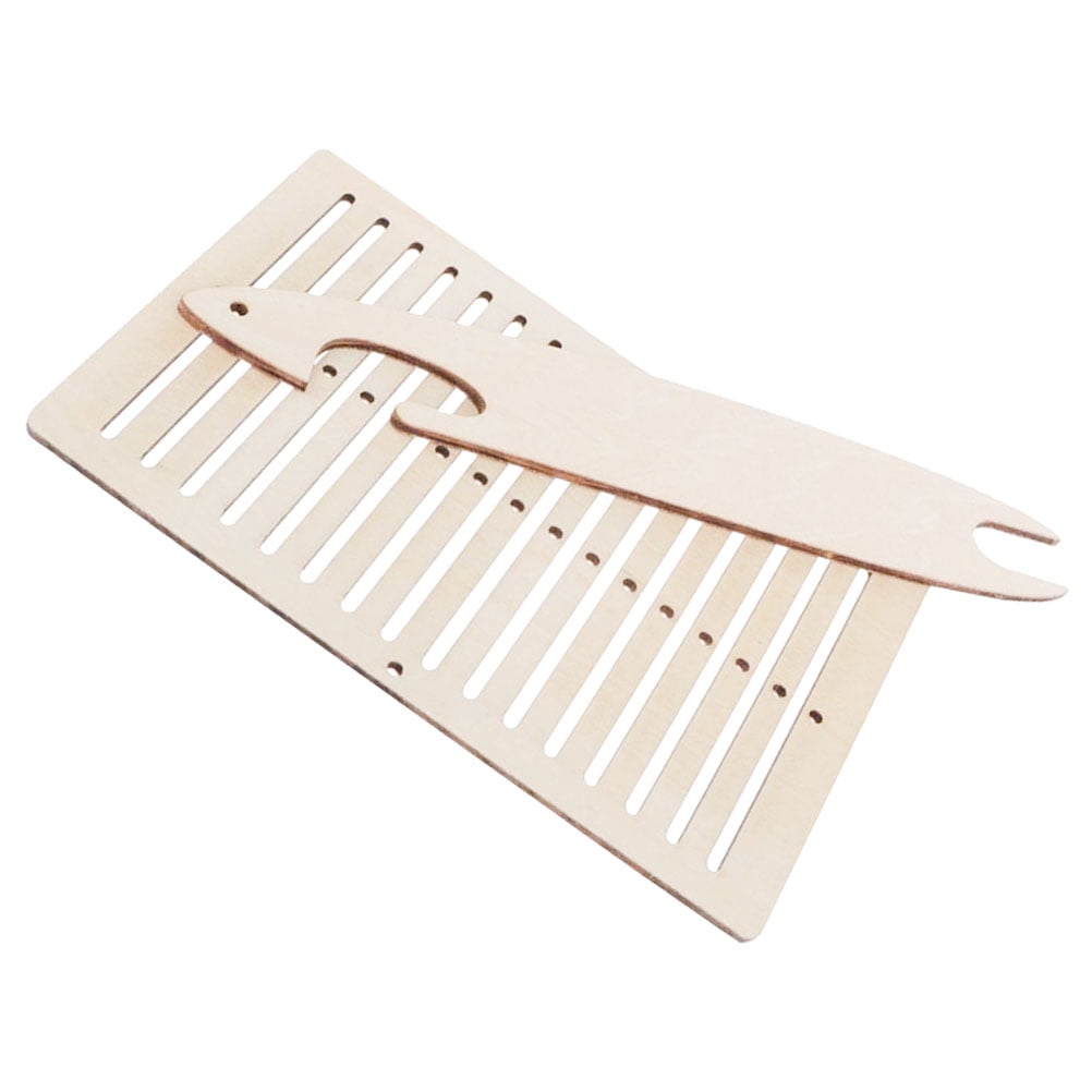 Hand Weaving Loom Large Sewing Needle Wood Crochet Kit Dreses Strap ...