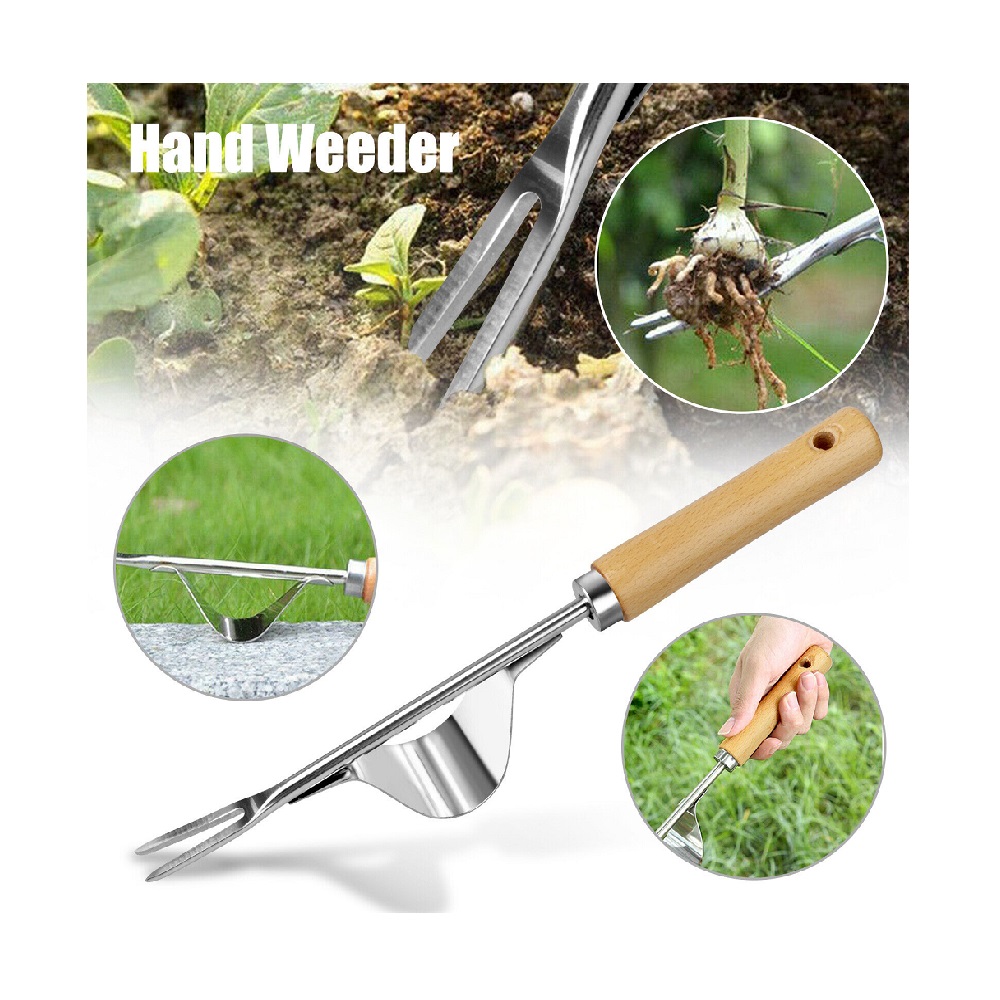 Hand Weeder Root Remover Puller Tool Fork Garden Lawn Tools - Walmart.com