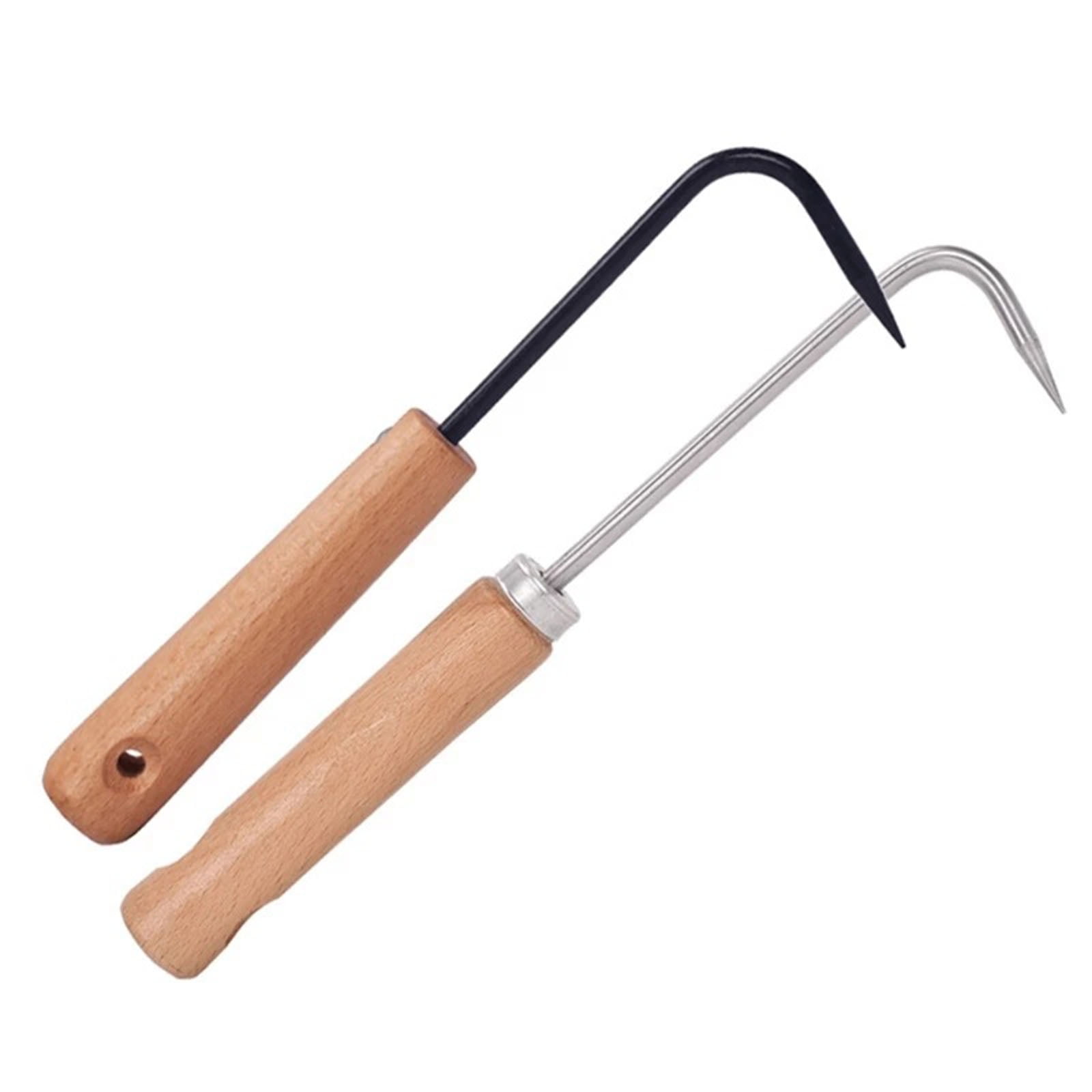 Hand Weeder Single Claw Garden Hook Root Remover Cultivator with Wooden ...