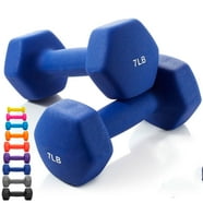 Yes4All Vinyl Hexagon Dumbbell - Dumbbells Set of 2 Hand Weights for ...