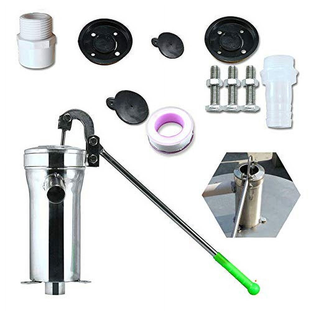 Hand Well Pump Manual Deep Water Pump Handheld Press Hand Pump Pitcher ...