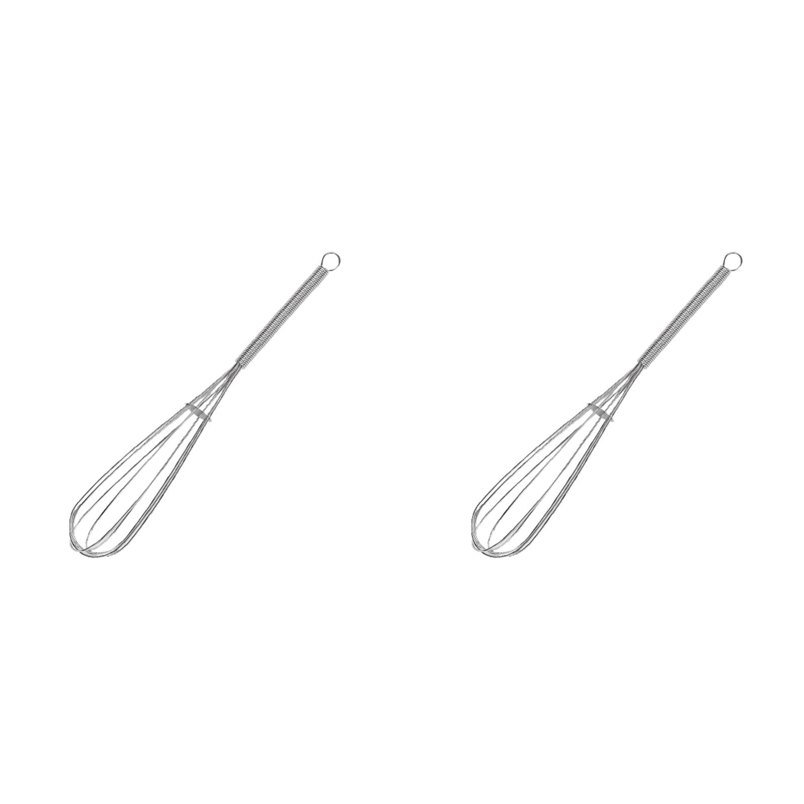 Hand Whisk With Spring Handle Egg Whip Mini Mixer Whisk *2PCS - Walmart.com