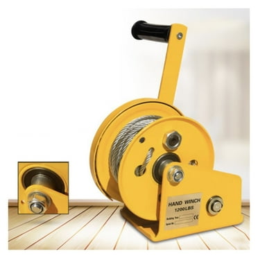 Hand Winch,1200lbs 304 Stainless Steel Hand Winch With Self-locking , Boat Windlass Truck Auto ...