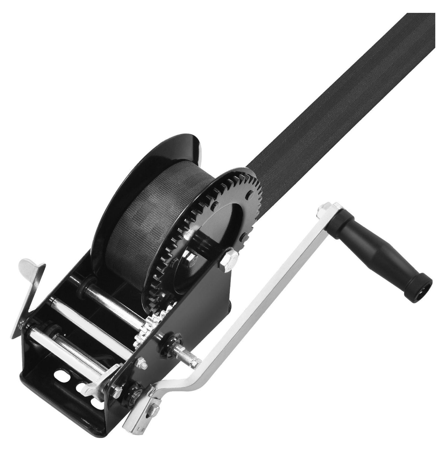 Hand Winch 3500 lbs, Boat Trailer Winch with 33ft Strap, Heavy Duty ...