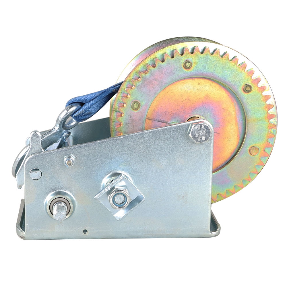 Hand Winch Boat Trailer Winch Crank With 10m (32ft) Strap Winch 3500lbs ...