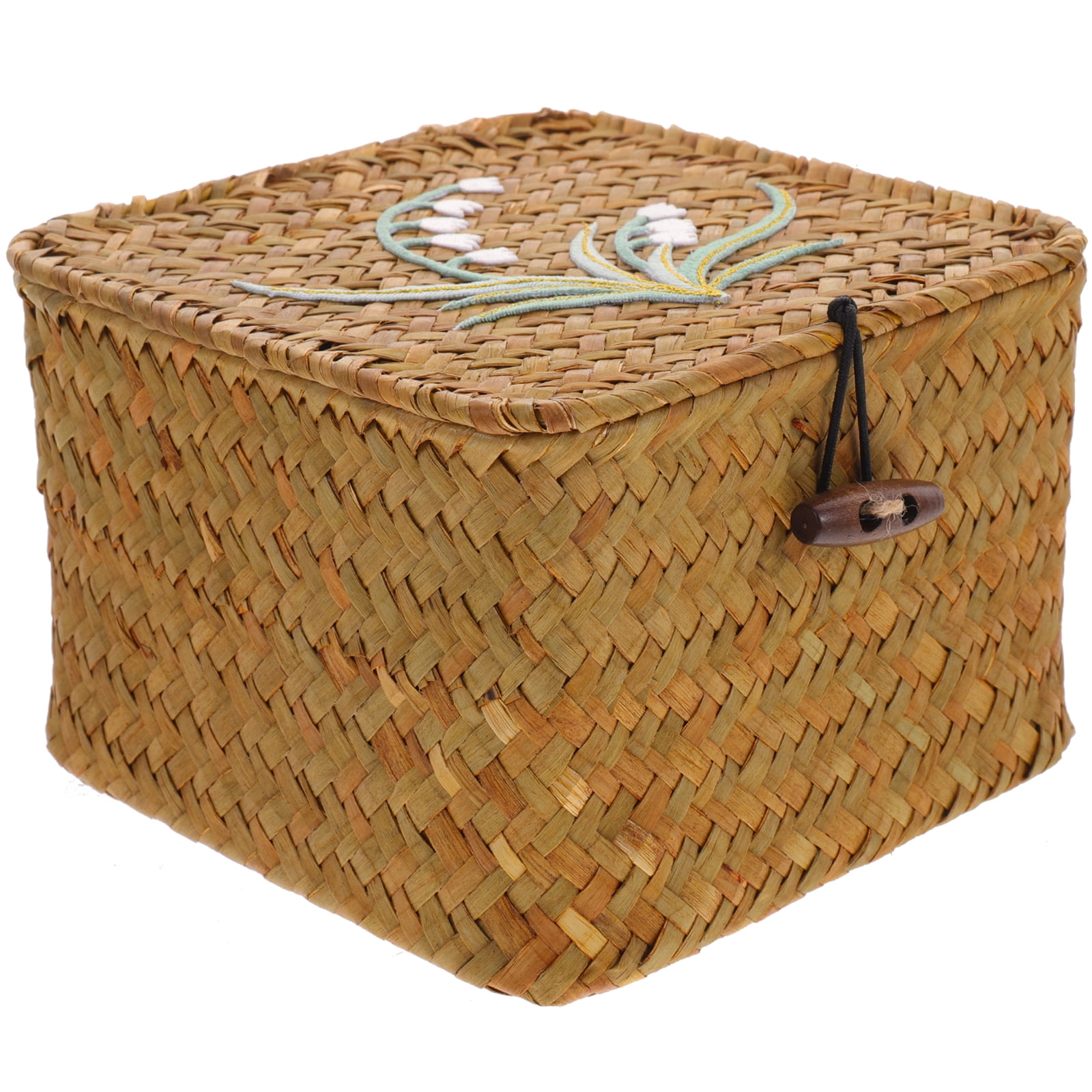 Hand Woven Baskets Empty Rattan Gift Box Vintage Wicker - Walmart.com