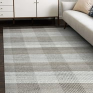 Chris Loves Julia x Loloi Polly Plaid Antique/Mist 2'-3" x 3'-9" Area ...