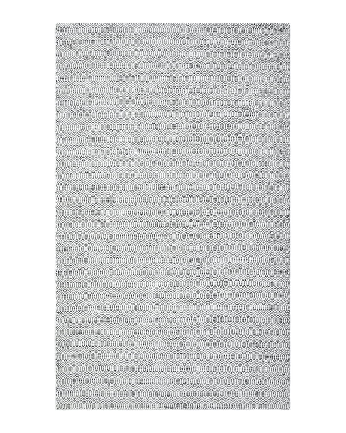 Hand Woven Contemporary Geometric Recycled PET Yarn Gray Area Rug 9' 0 ...