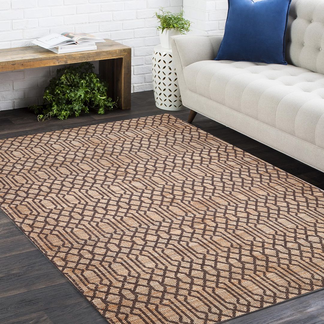 SAFAVIEH Boston Angelica Diamond Trellis Cotton Area Rug, Navy, 9' x 12 ...