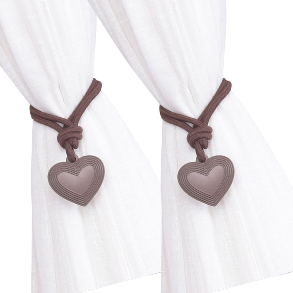 Hand Woven Curtain Holdbacks Braided Rope Heart Ties for Stylish Window ...