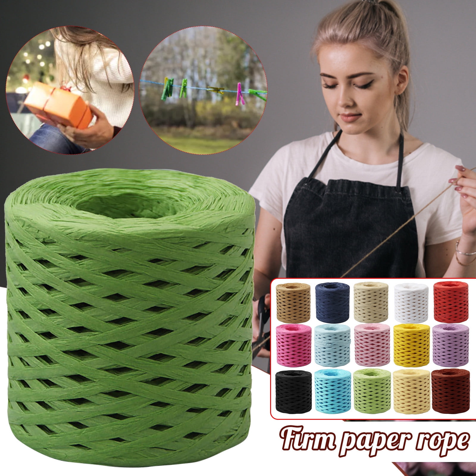 Hand-Woven Rope Giftt Packaging Belt 80Feet Each Roll Color Decorative ...