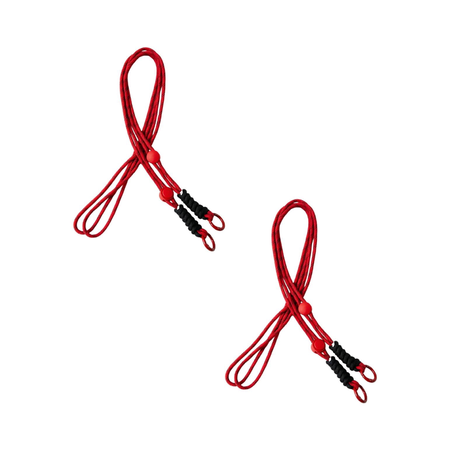 Hand‑Woven Rope Neck Lanyard Keychain, Adjustable High‑Strength Neck ...