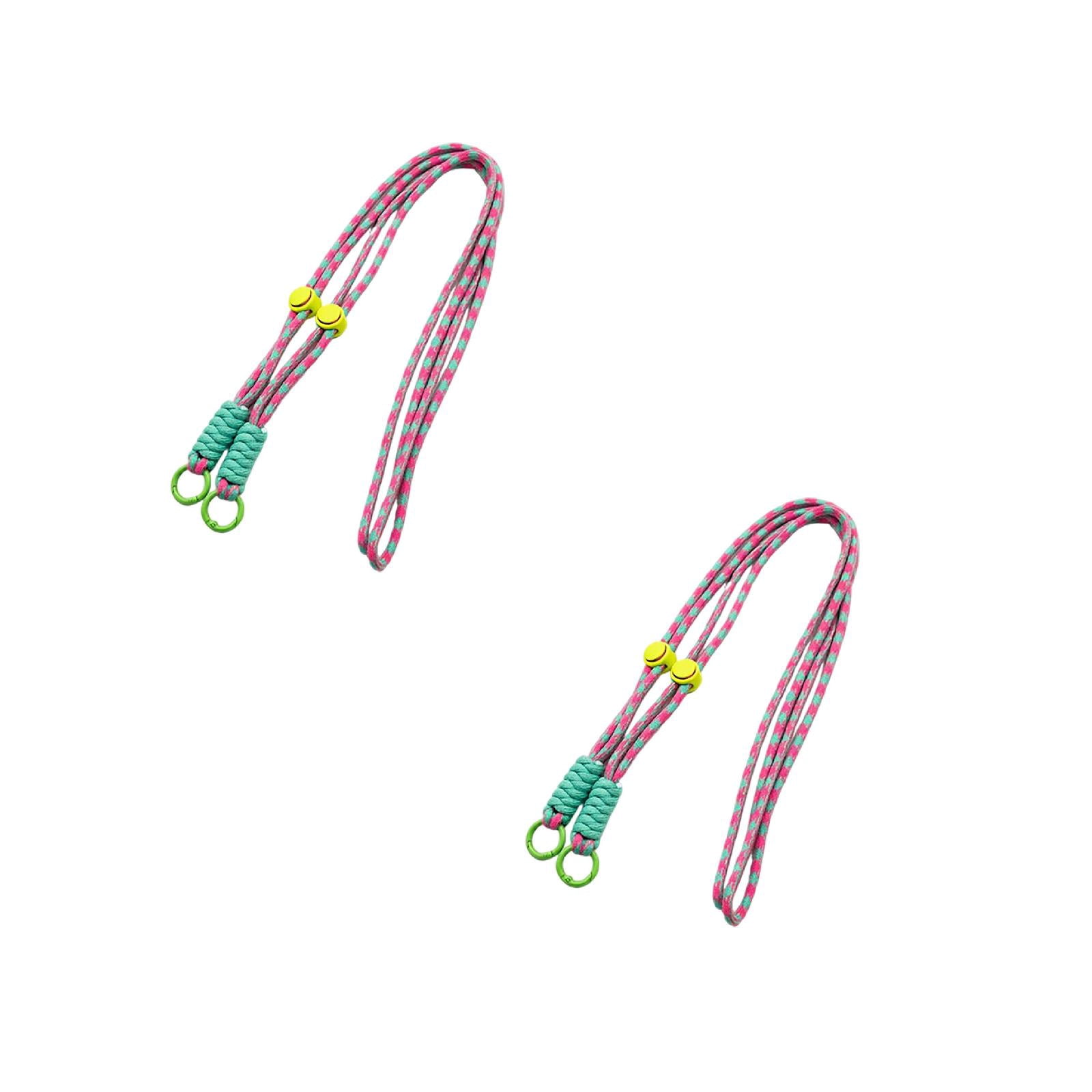 Hand‑Woven Rope Neck Lanyard Keychain, Adjustable High‑Strength Neck ...