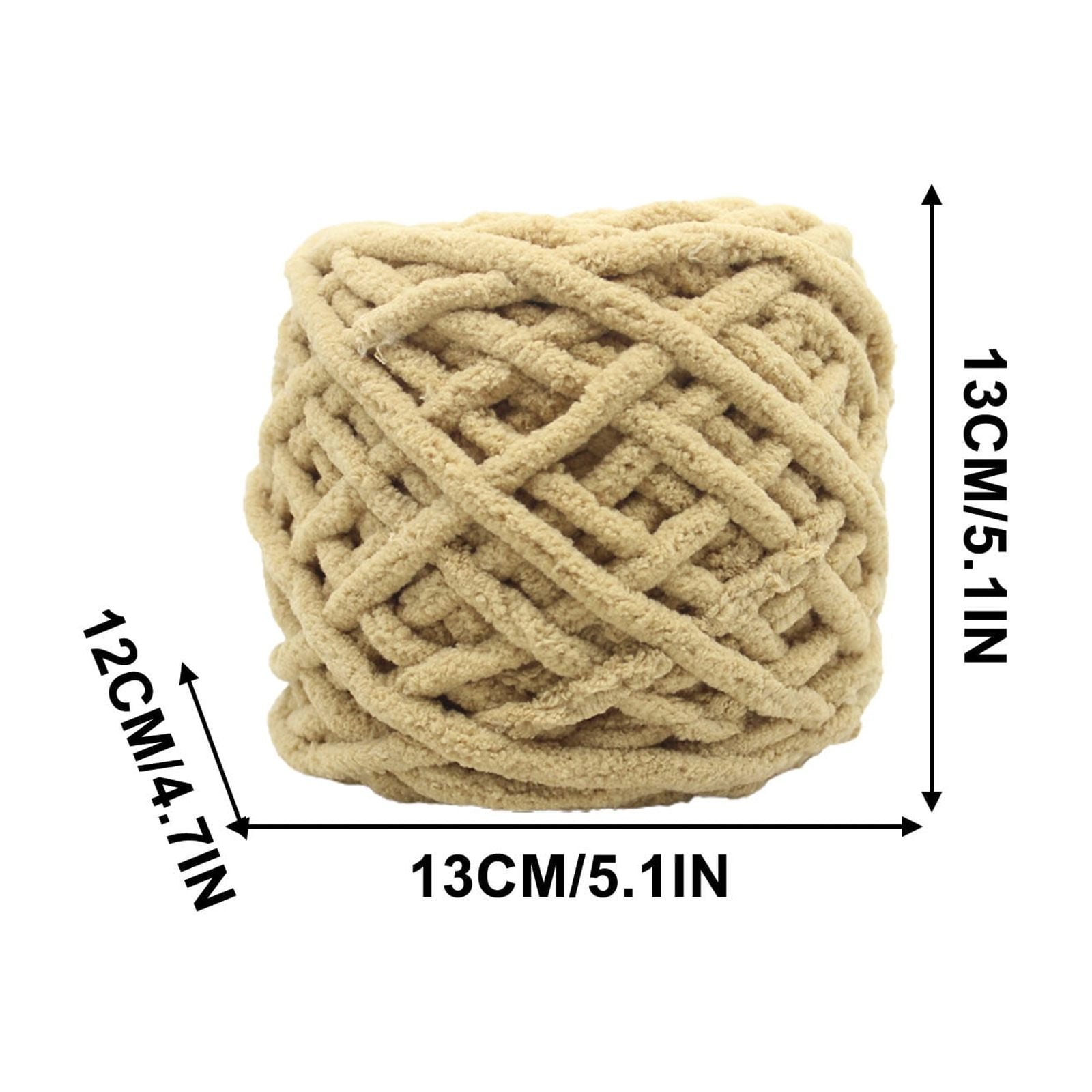 Hand-Woven Thick Ice Bar Yarn for DIY Crochet & Knitting | 5mm Acrylic ...