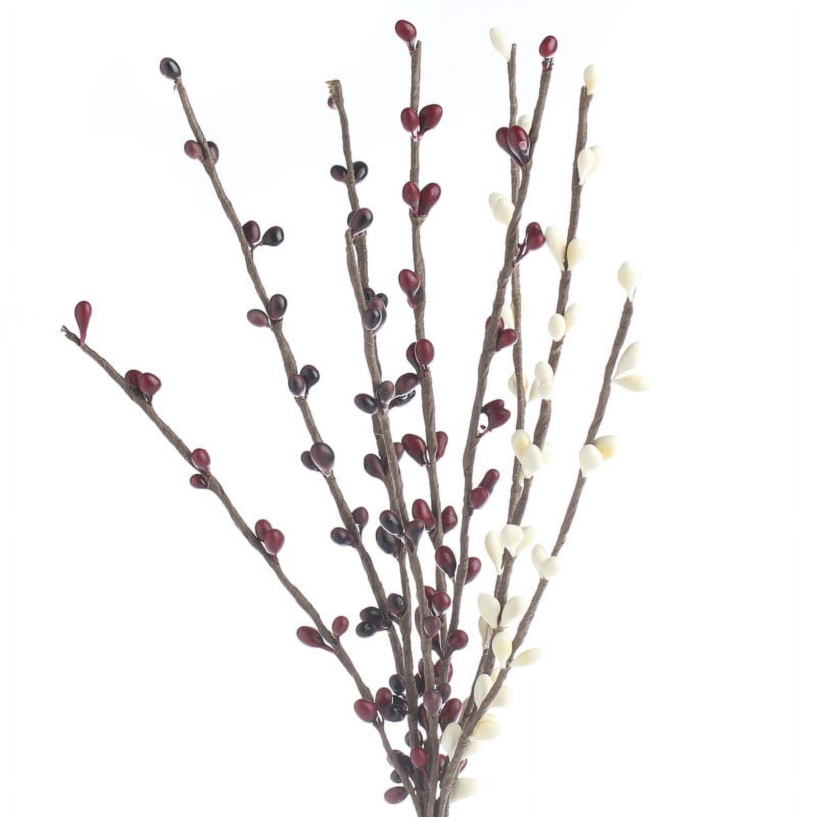 Hand Wrapped Petite Burgundy and Cream Pip Berry Sprays - Walmart.com