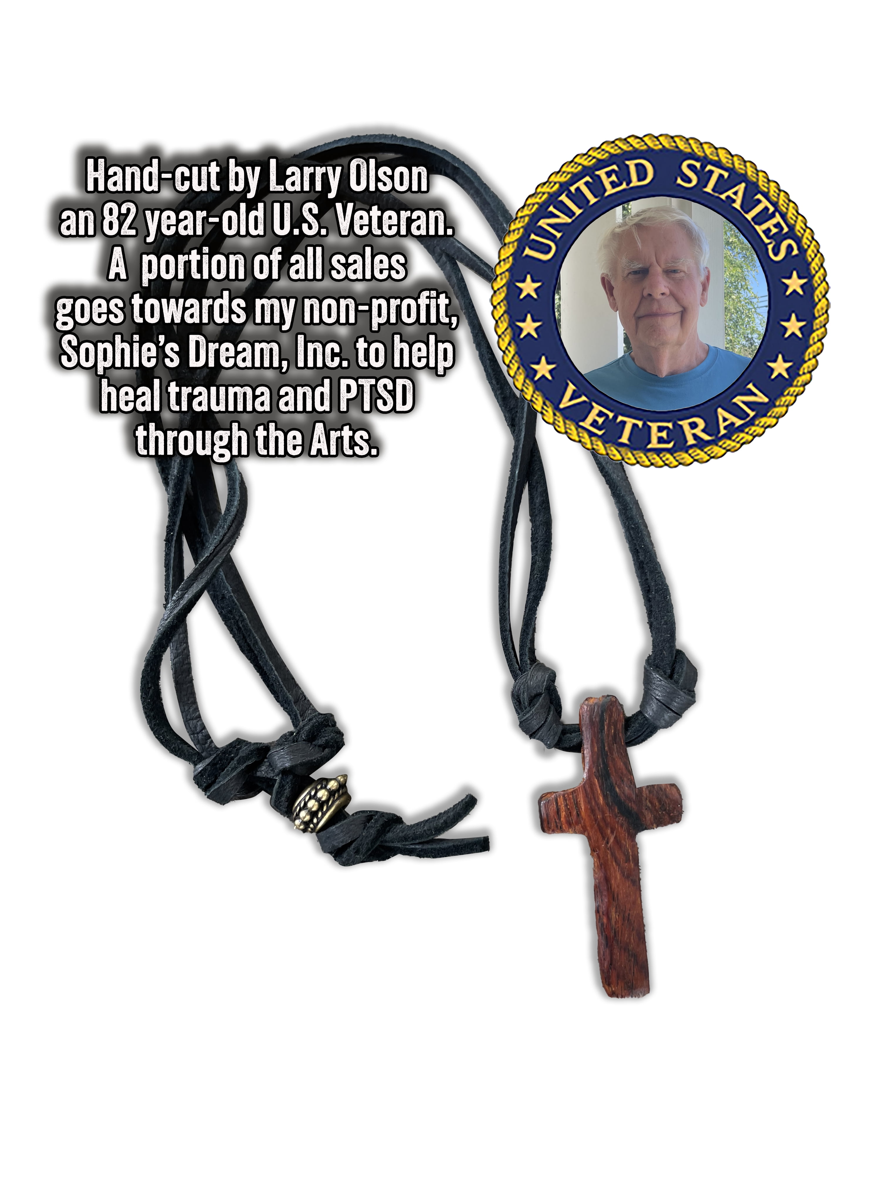 Hand-carved Cocobolo Wooden Cross, Made by 82 year old US Veteran,One ...