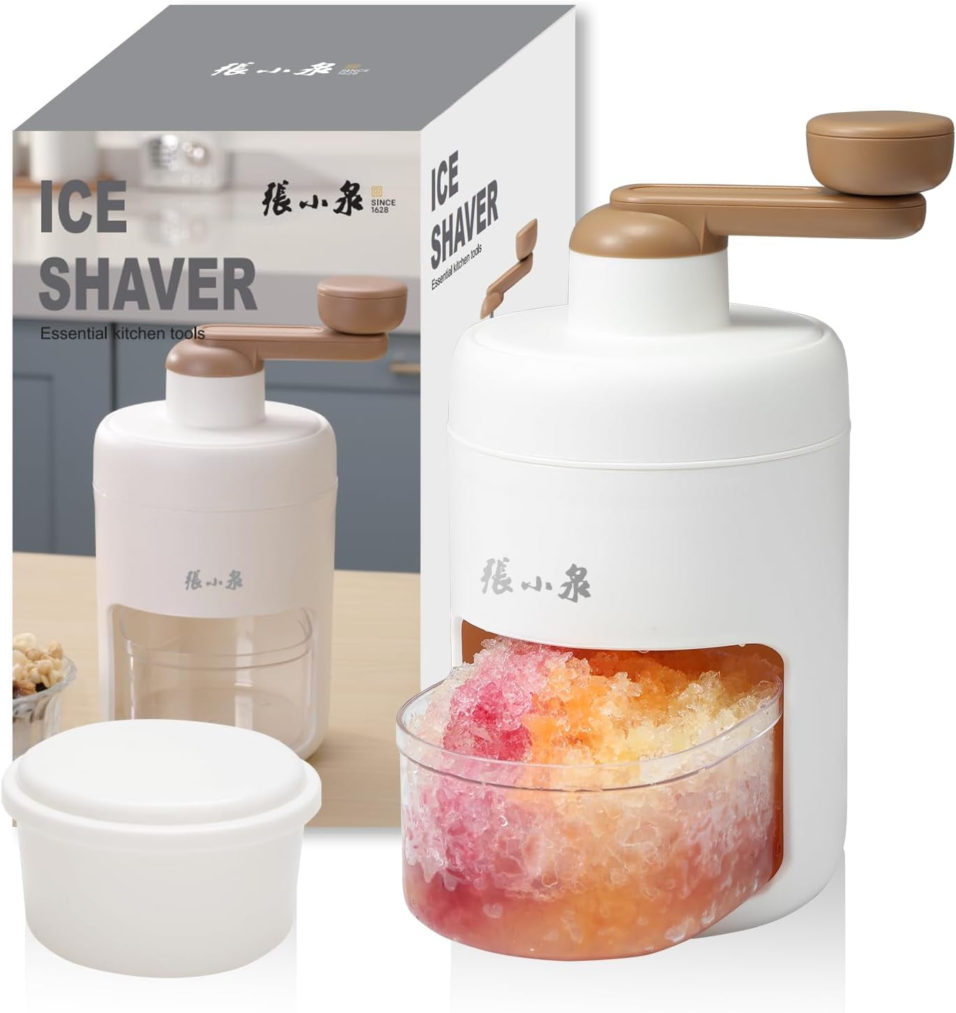 Hand-cranked Shaver Ice and Snow Cone Machine, Manual Shaved Ice ...