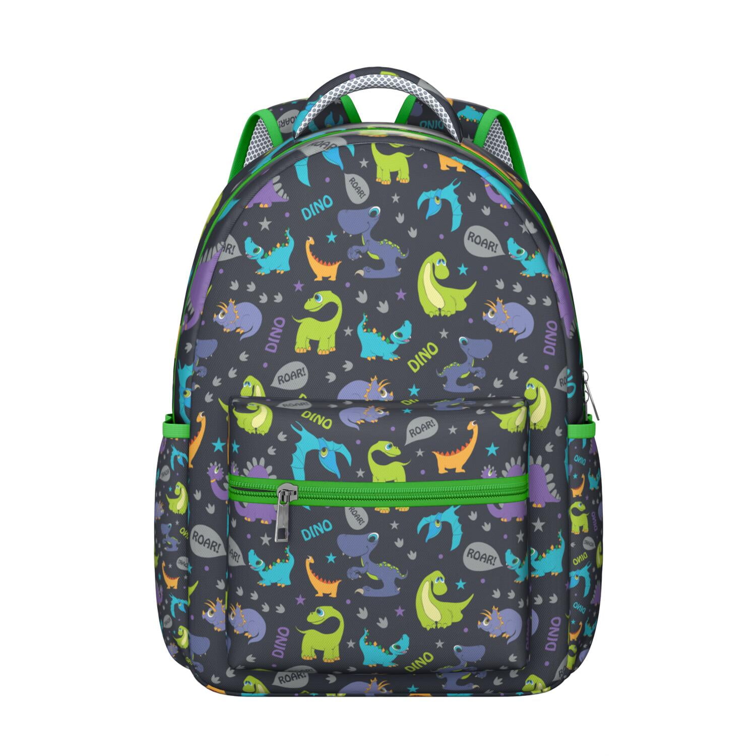 Hand-drawn Dinosaur Print School Backpack Cute Cartoon Dino Pattern ...