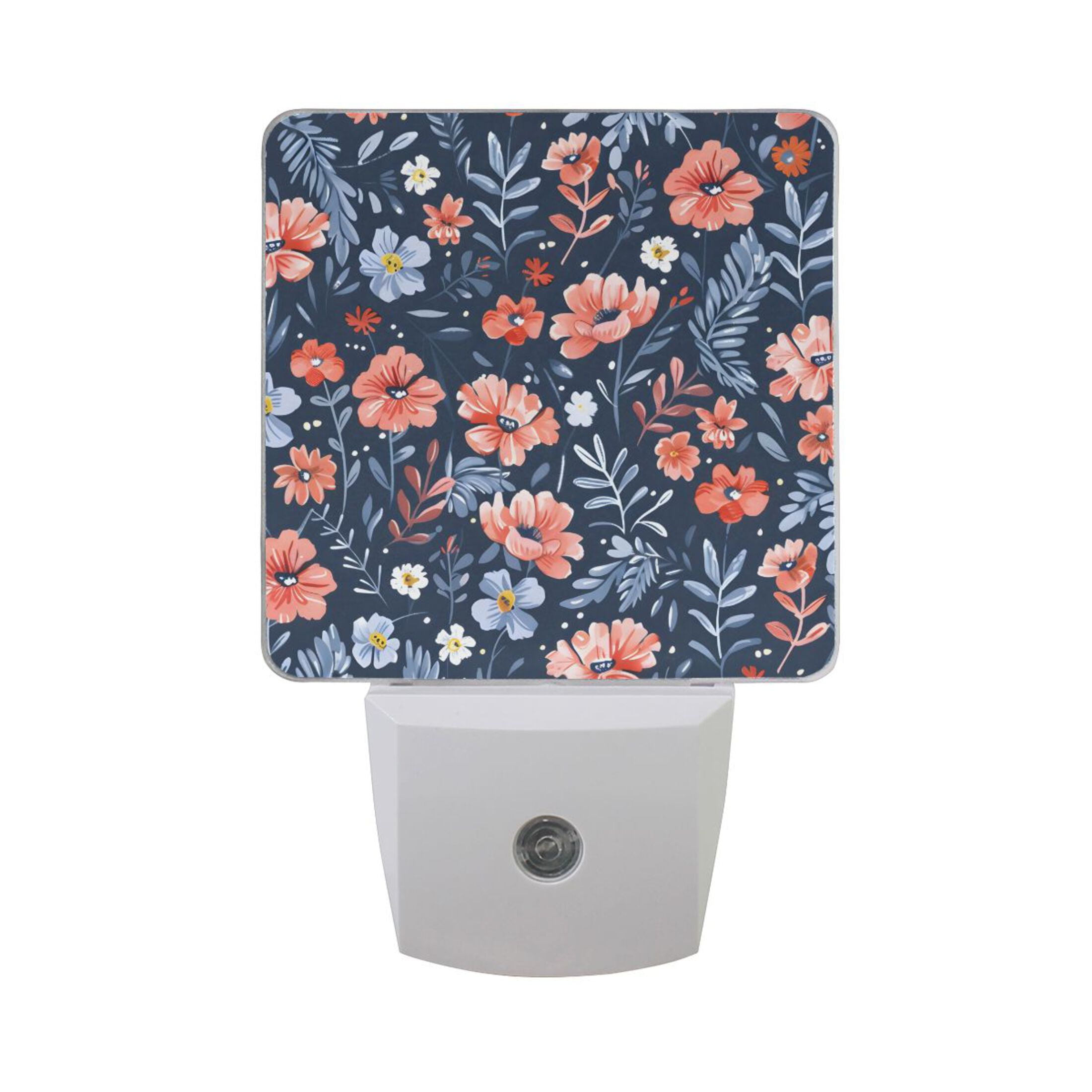 Hand-drawn Flowers Night Light 2 Pack LED Nightlight Plug into Wall ...