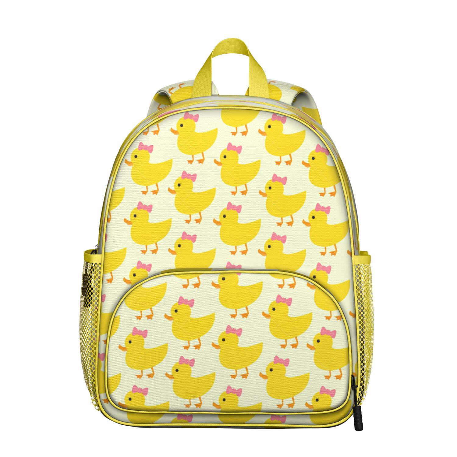 Hand-drawn Hen and Chick Student Backpack – Country Farm Print with ...