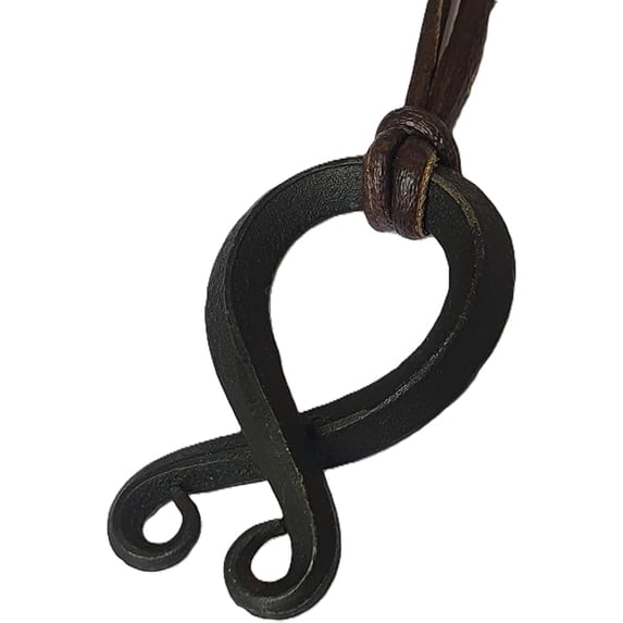 Hand forged Troll Cross Pendant Iron - Norse/Medieval/Jewelry/Skyrim ...