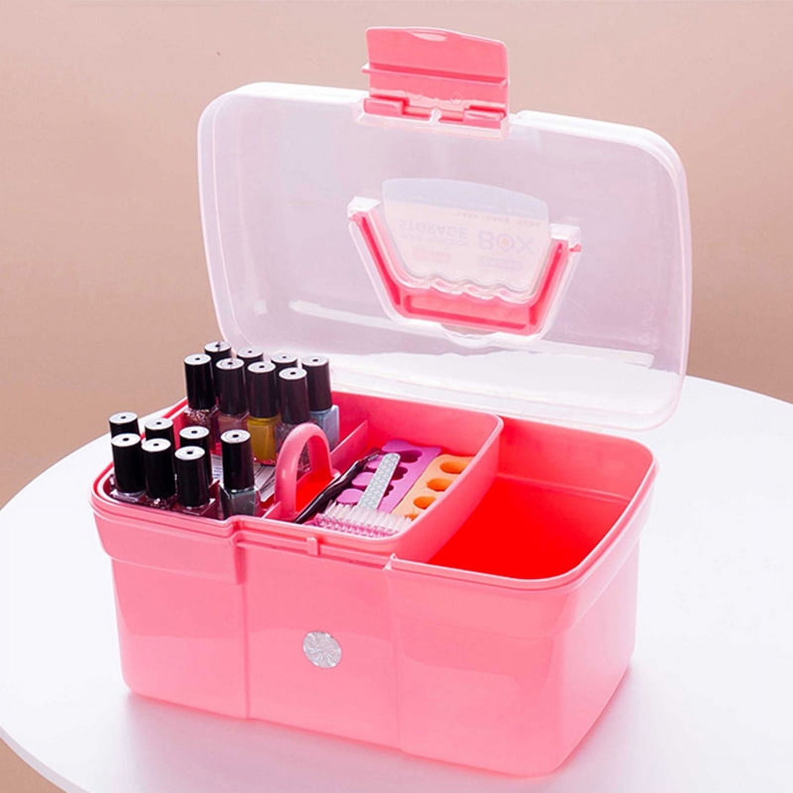 Hand-held Desktop Storage Box Scissors Makeup Organizer Jewelry Nail ...