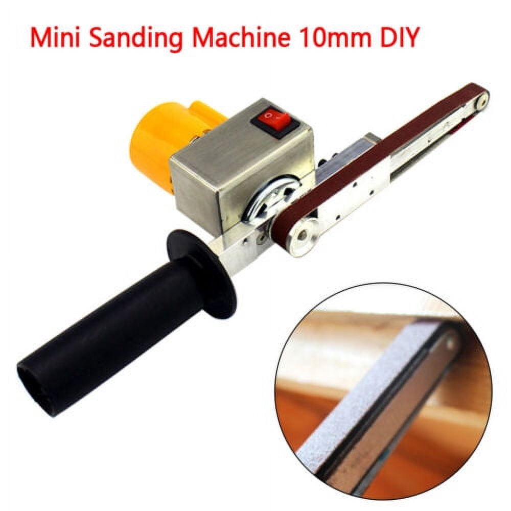 Hand-held Mini Belt Machine Electric Mini Grinder Belt Sander Home DIY ...