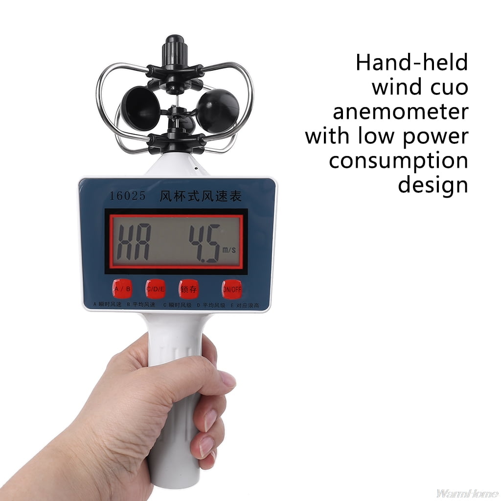 Hand-held Wind Speed Gauge Anemometer Digital Average Wind Speed for ...
