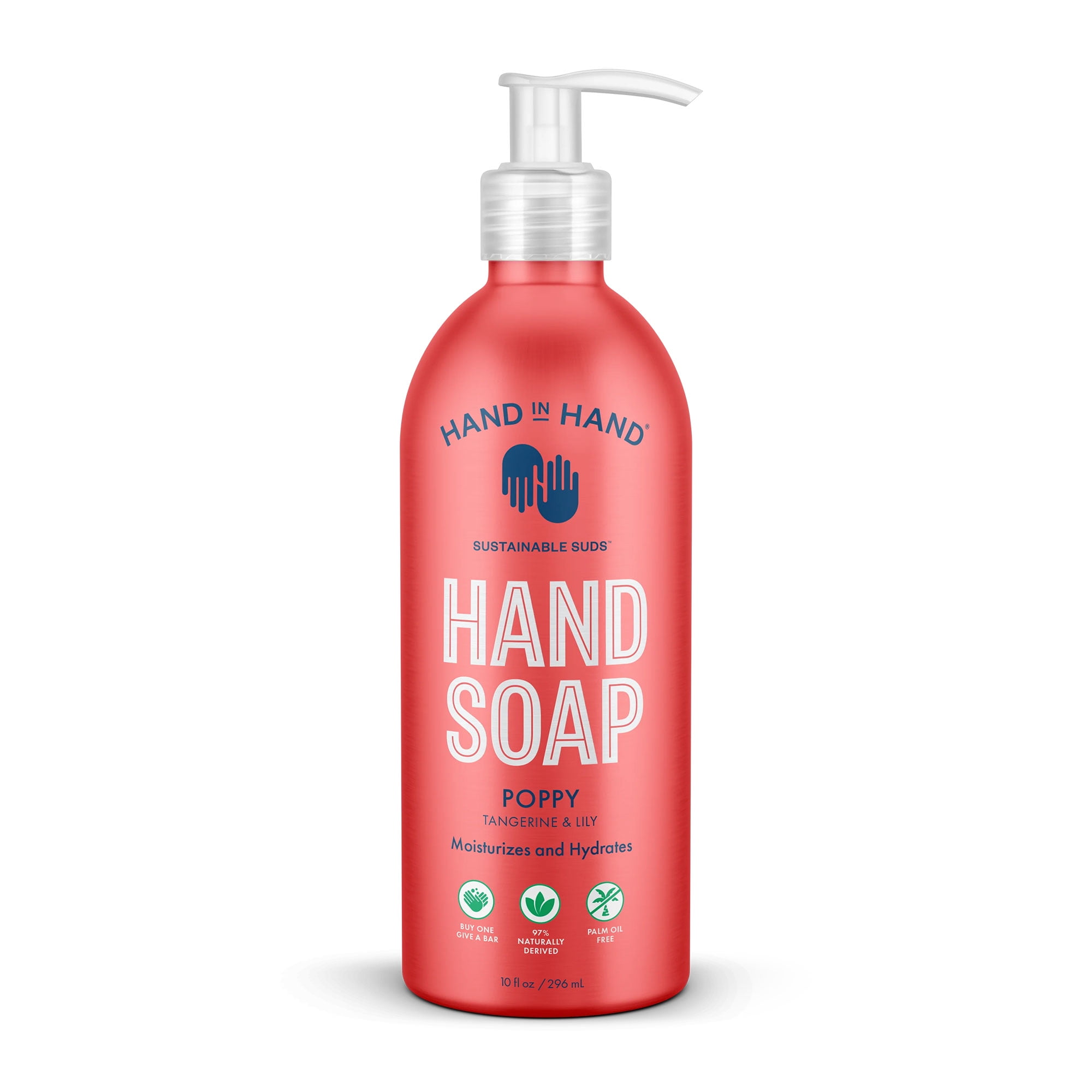 Hand in Hand Liquid Hand Soap Poppy, 10 fl oz - Walmart.com
