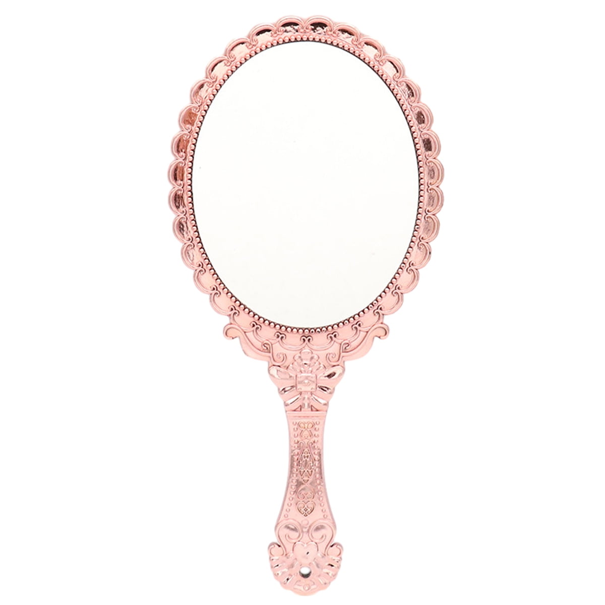 Hand mirror Retro hand mirror with handle makeup mirror travel ...