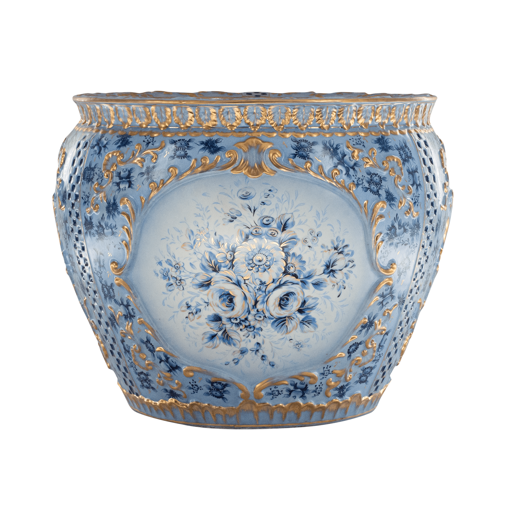 Hand-painted Elegant Rococo Planter Pot - Walmart Business Supplies