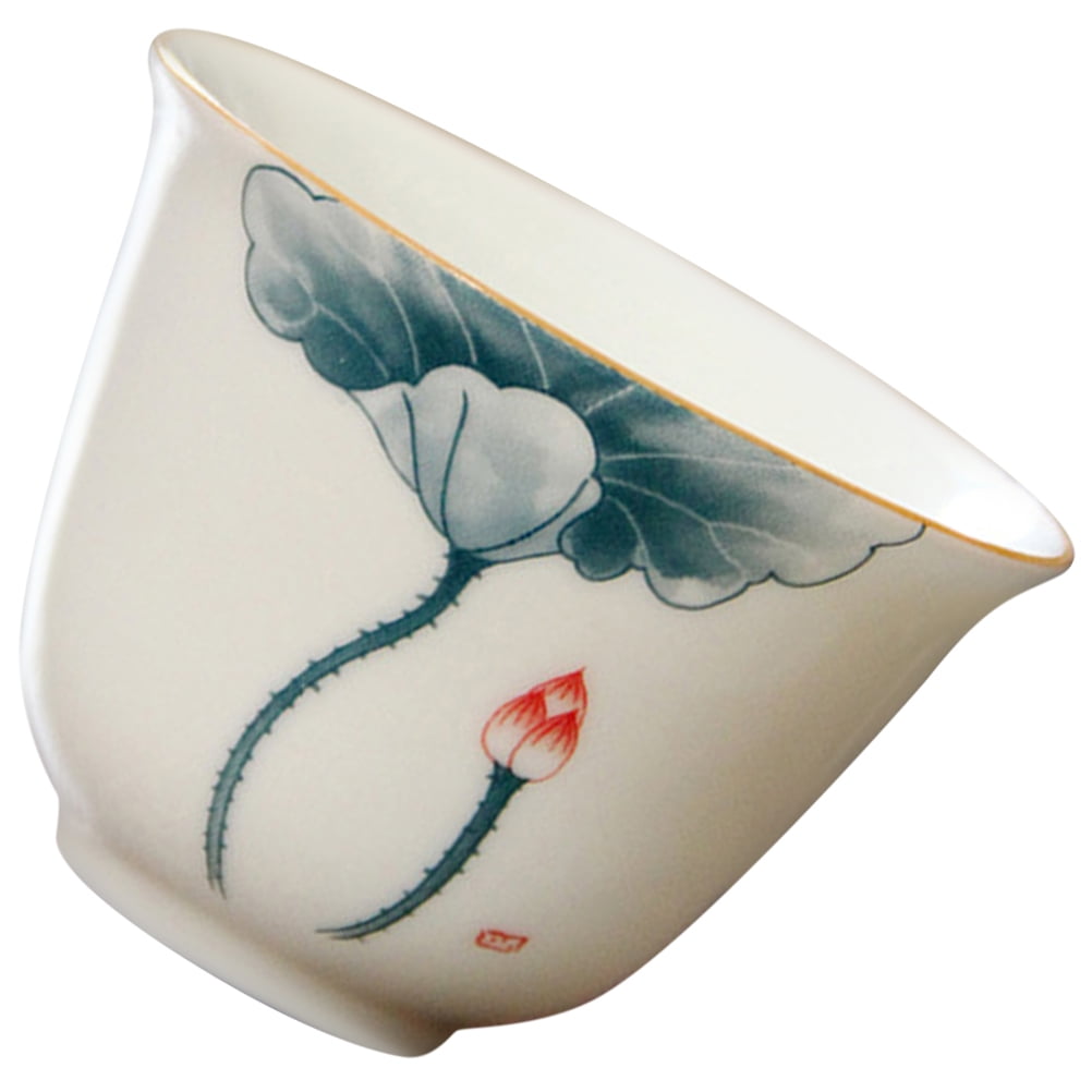 Hand-painted White Porcelain Blue Pattern Tea Room Living Cup Ceramic ...