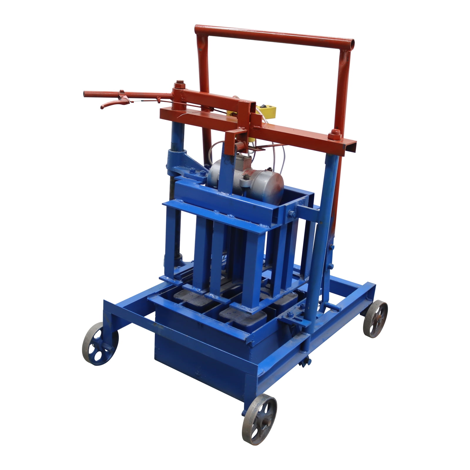 Hand-propelled Hollow Soil Block Brick Molding Machine Concrete Hollow ...
