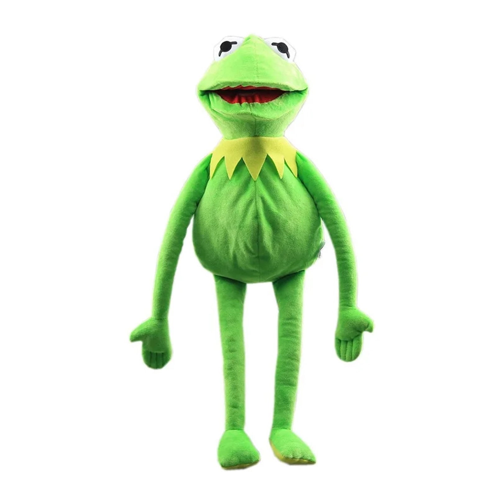 Frog Hand Puppet Doll Green Plush Toy Big Belly Language Performance ...