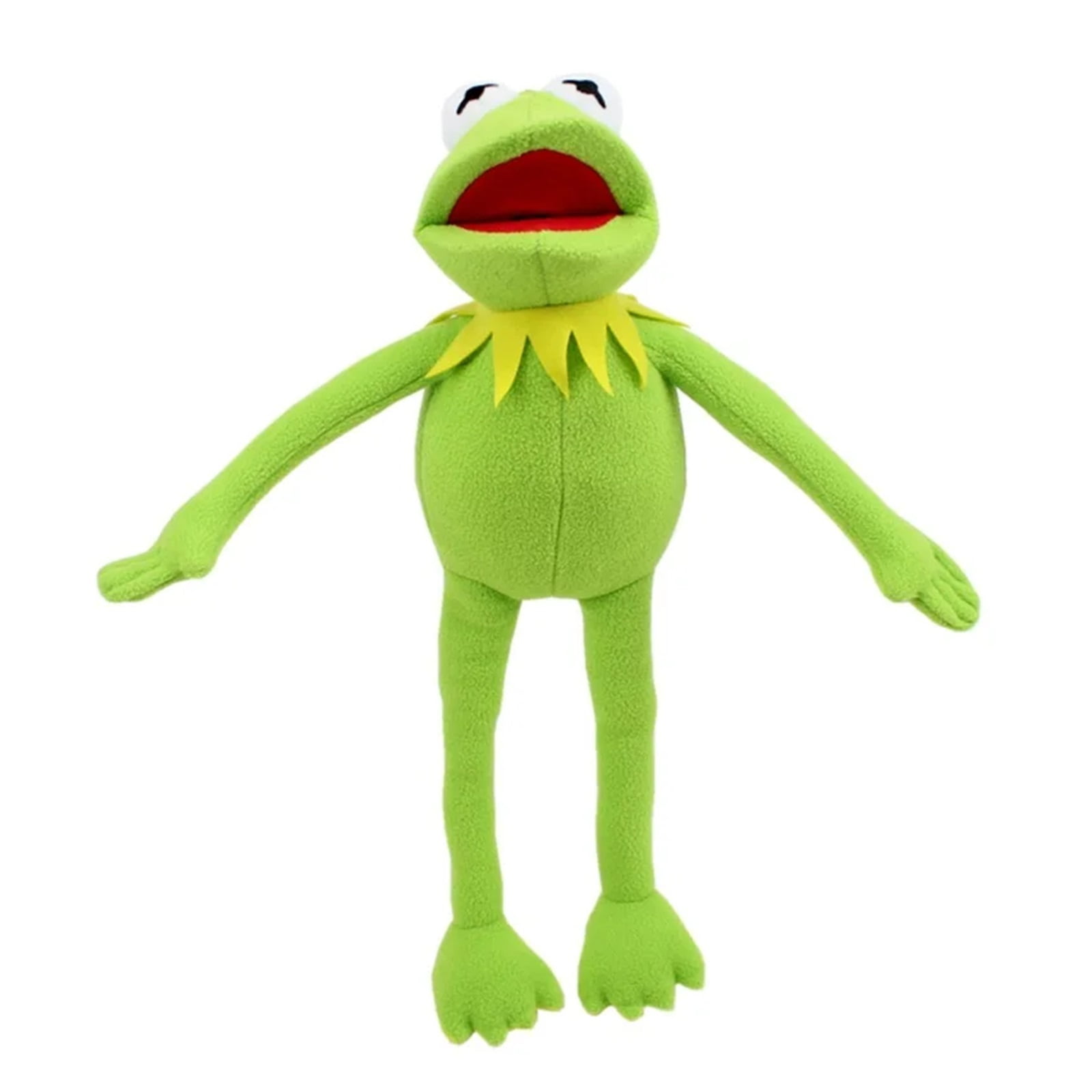 Frog Hand Puppet Doll Green Plush Toy Big Belly Language Performance ...